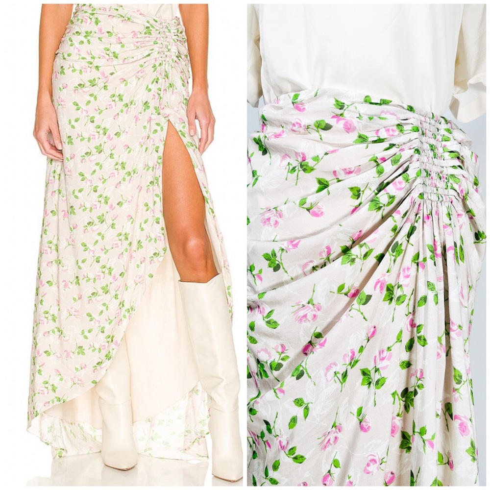 Lpa Maxi Adora Skirt In Vanessa Print - Gem